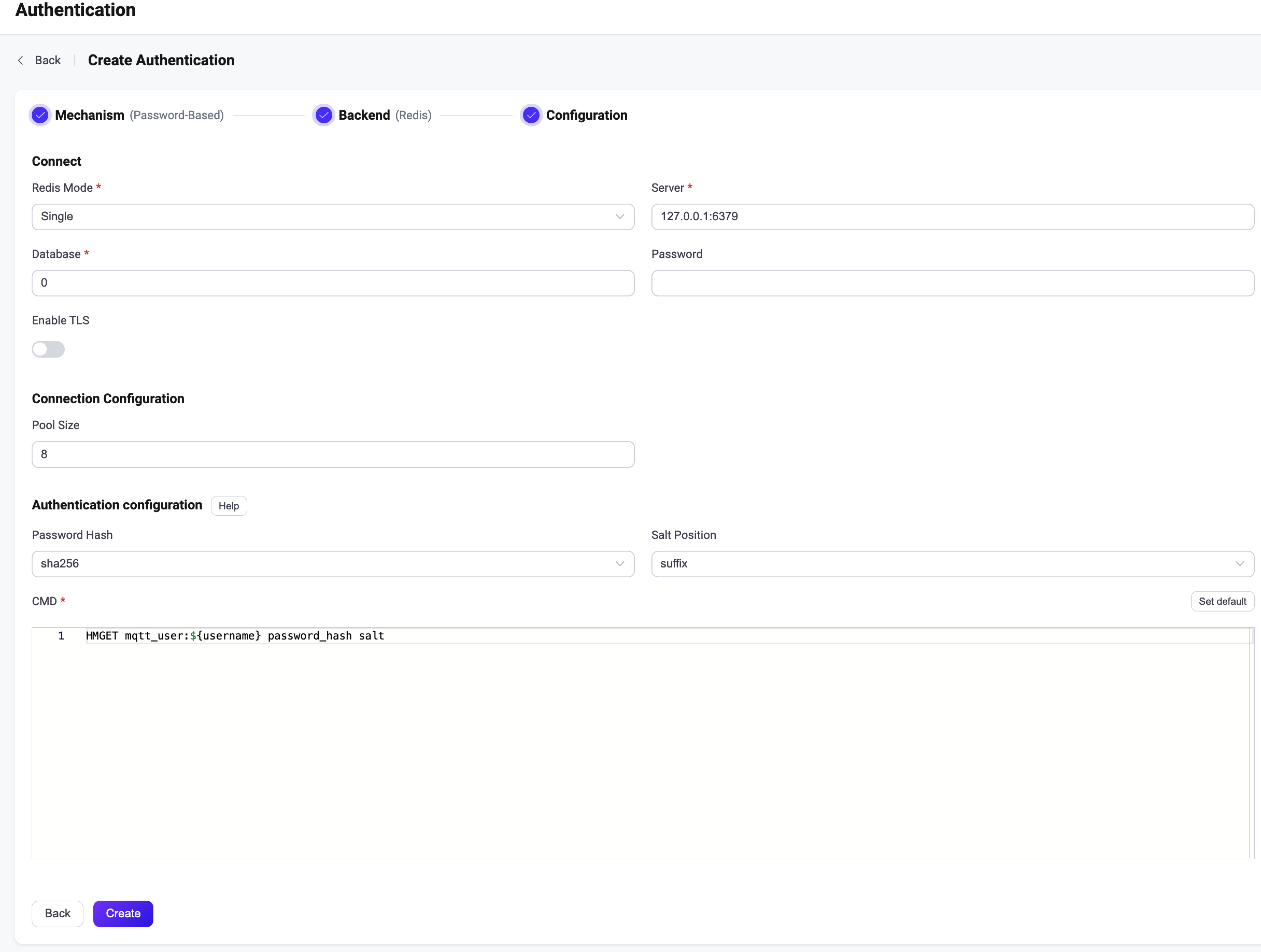 Integrate with Redis | EMQX Enterprise 5.0 Documentation