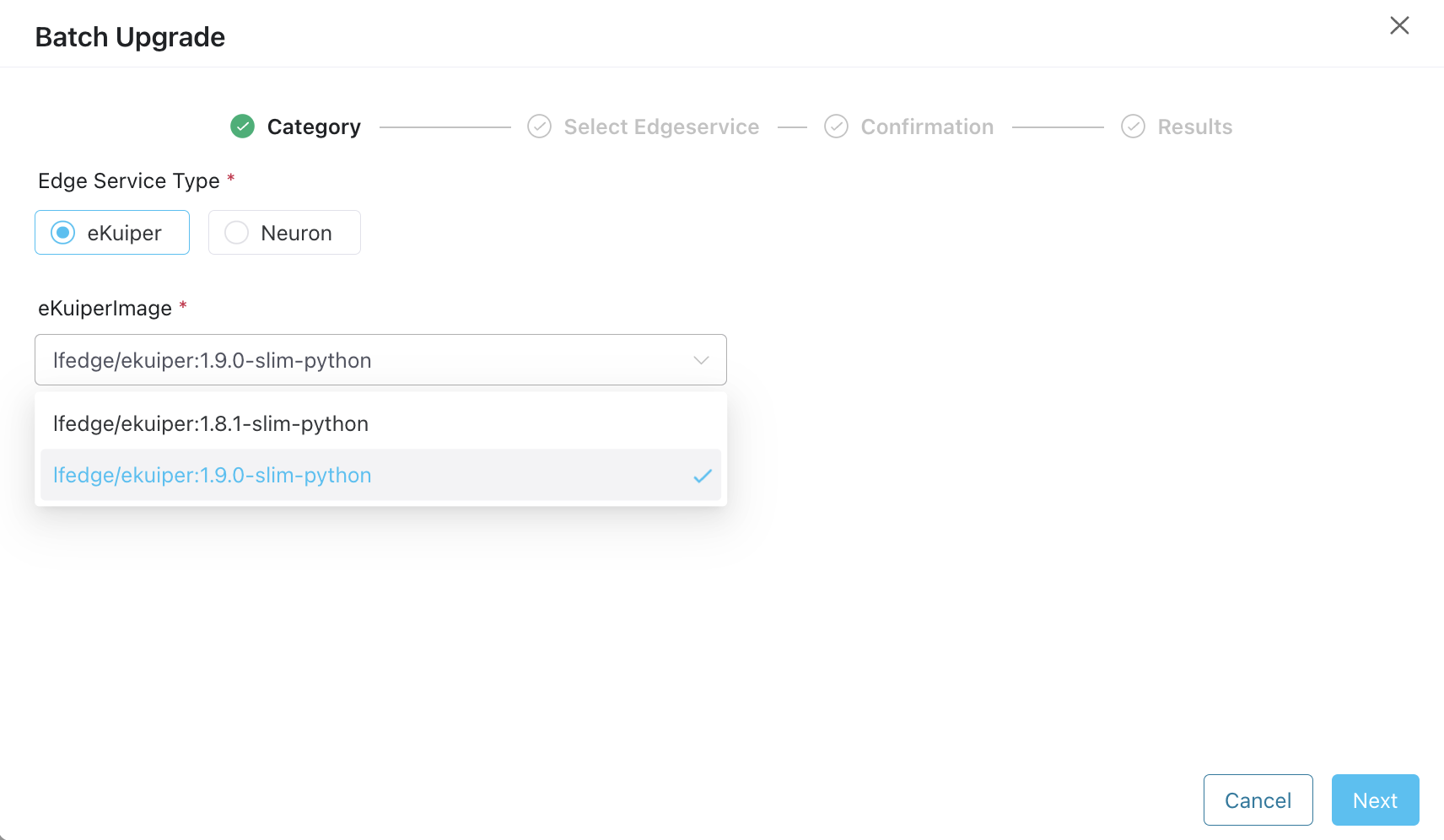 Upgrade Edge Services | EMQX ECP Documentation