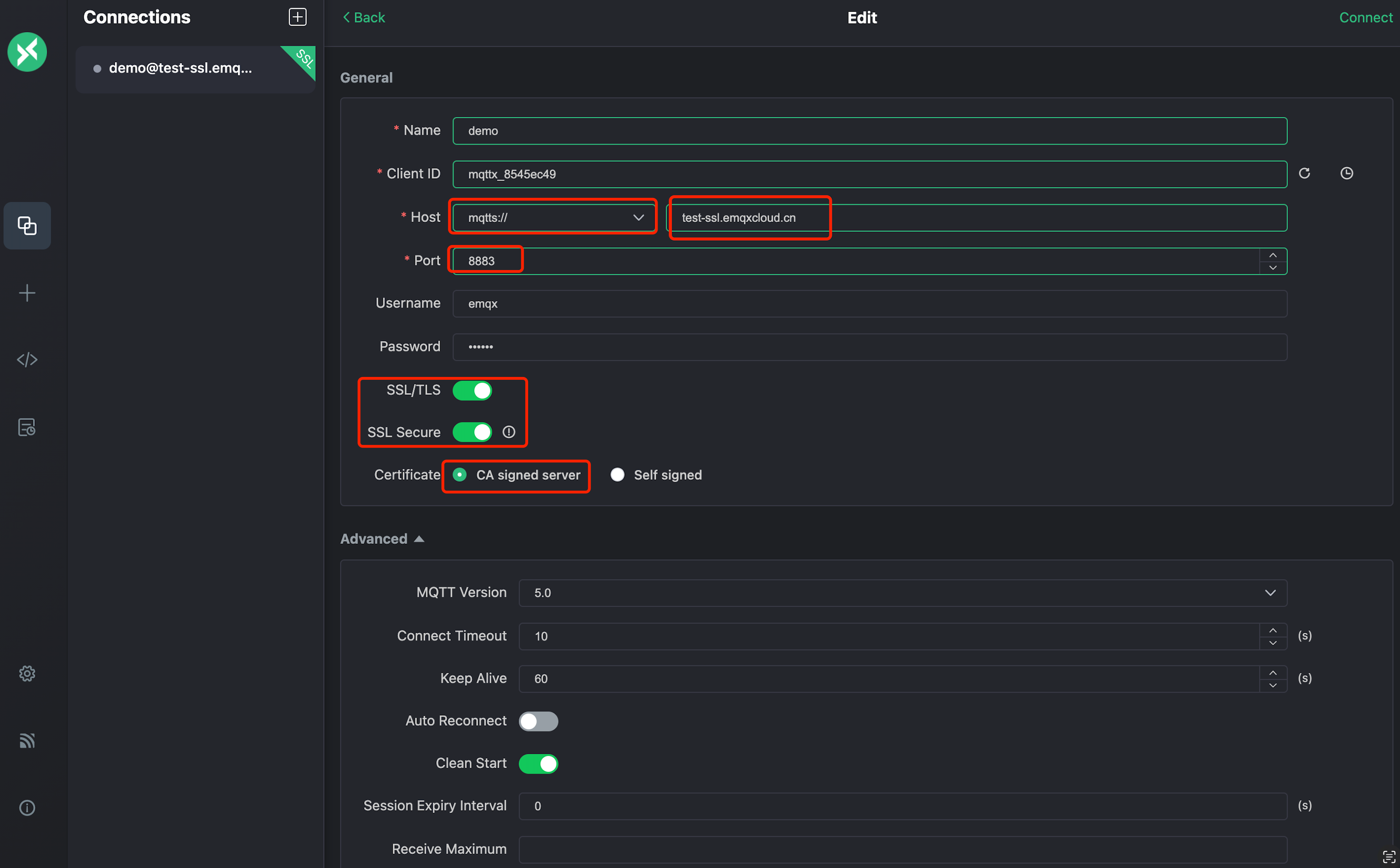 专业版 TLS/SSL 配置 | EMQX Cloud 文档